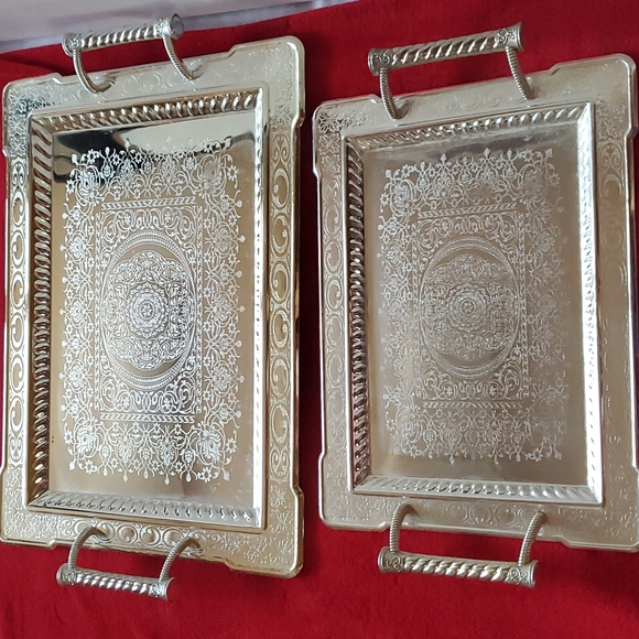 Alpine Cuisine | Other | 2 Piece Set Of Alpine Cuisine Metal Serving ...